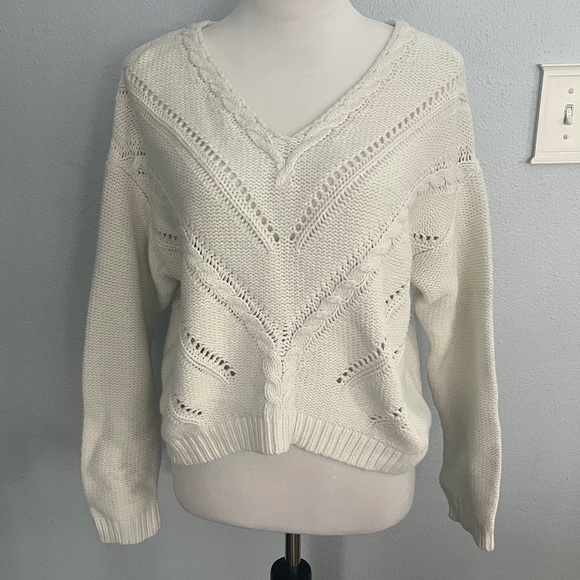 harper heritage | Sweaters | Off White Knit Sweater | Poshmark